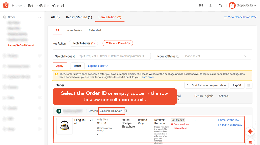 About order cancellations | PH Seller Education [Shopee]