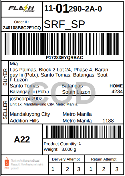 Types of shipping documents | Shopee PH Seller Education Hub