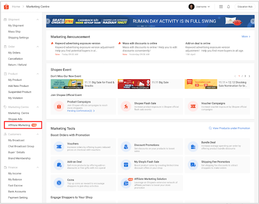 Getting Started on Affiliate Marketing Solution (AMS) | Shopee PH Seller Education Hub