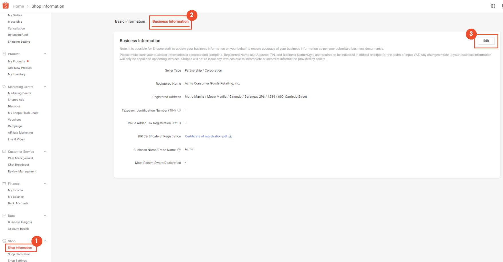 Regulations on Creditable Withholding Tax and BIR Registration | Shopee ...