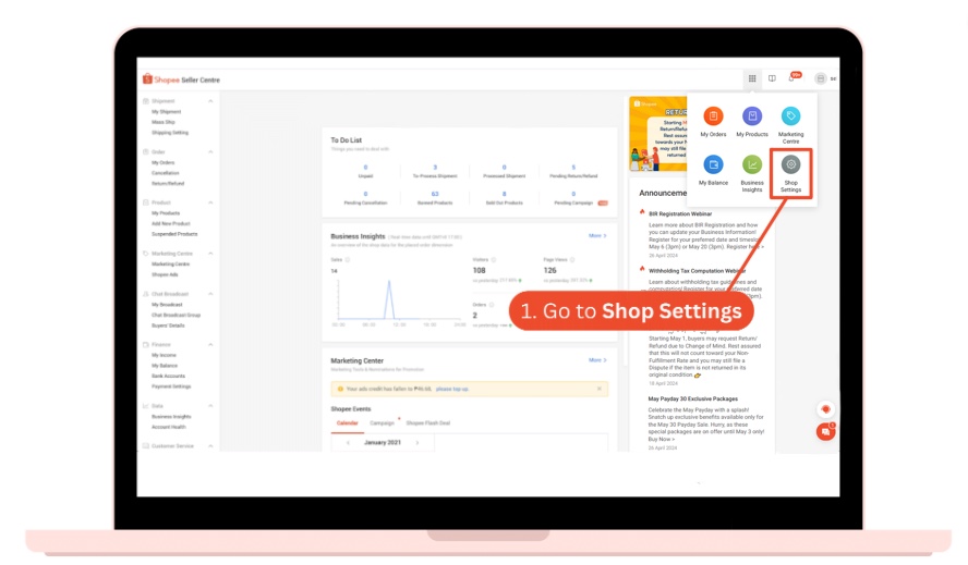 Language Option on Seller Centre and Shopee App | Shopee PH Seller ...