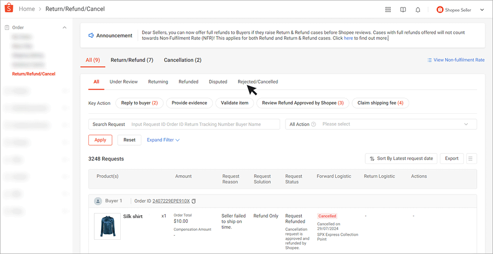 About Disputes for Return/Refund Requests | Shopee PH Seller Education Hub