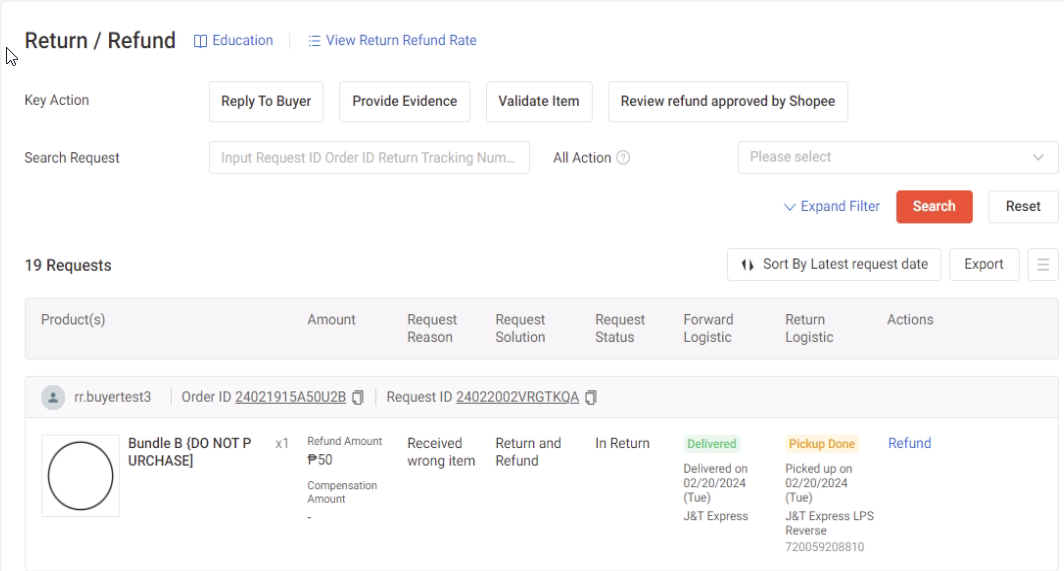 Return Pick-up and Drop-Off Services | Shopee PH Seller Education Hub