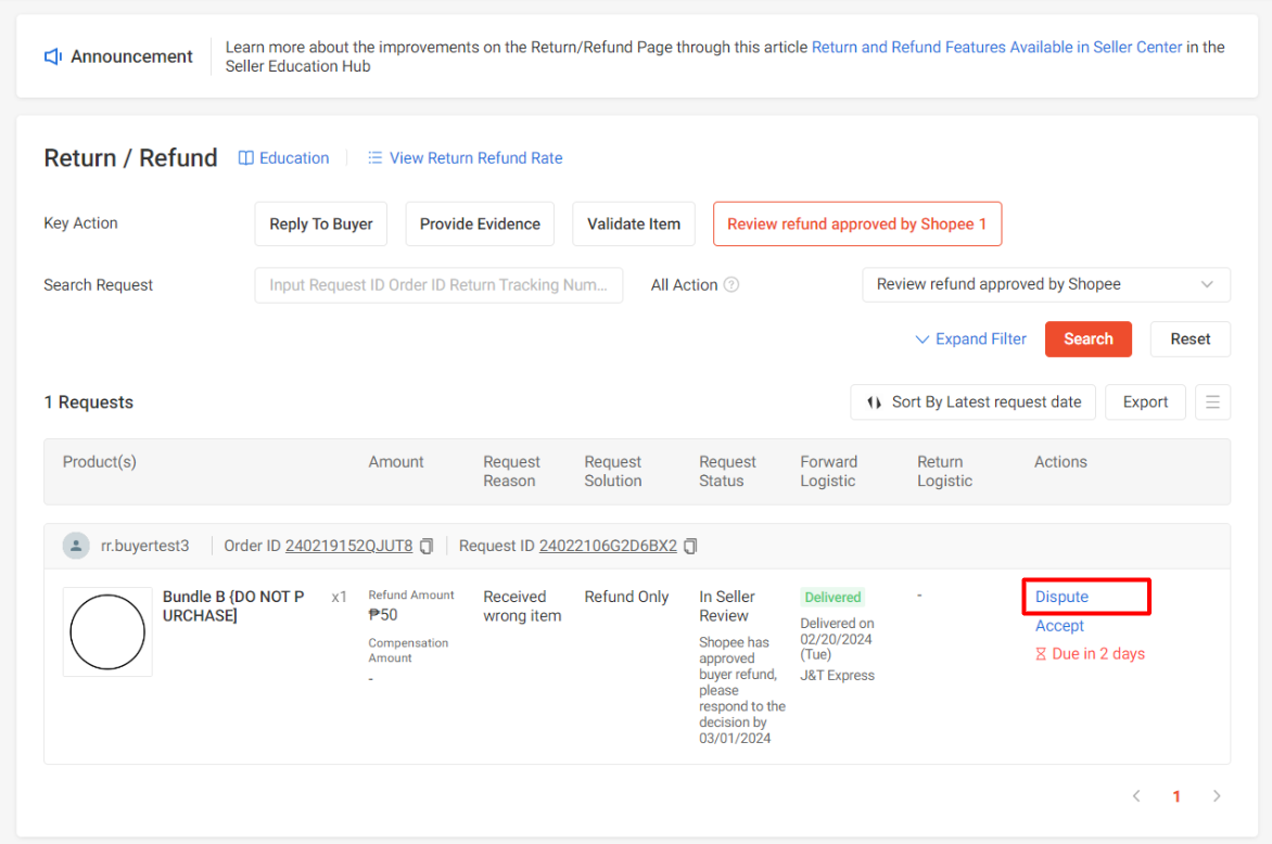 How can I raise a dispute to Shopee? | Shopee PH Seller Education Hub