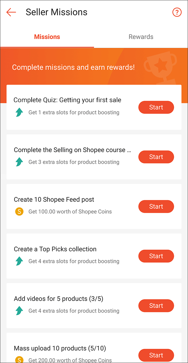 Completing Seller Missions | PH Seller Education [Shopee]