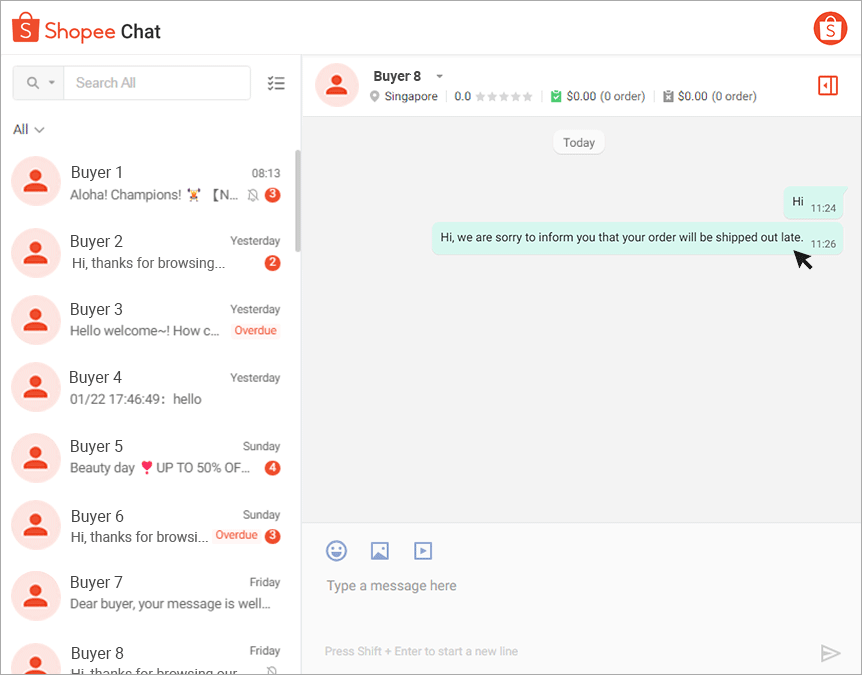 Managing chats on Shopee Seller Chat | Shopee PH Seller Education Hub