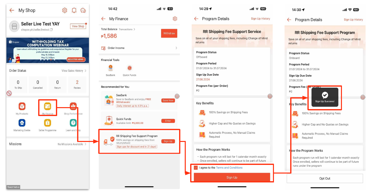 How to join the RR Shipping Fee Support Program? | Shopee PH Seller ...