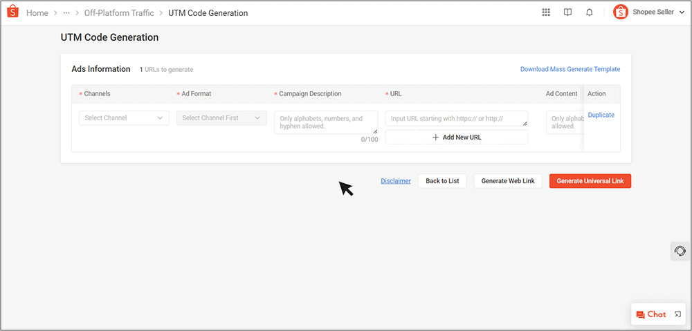Generating Links with Tracking Codes | Shopee PH Seller Education Hub