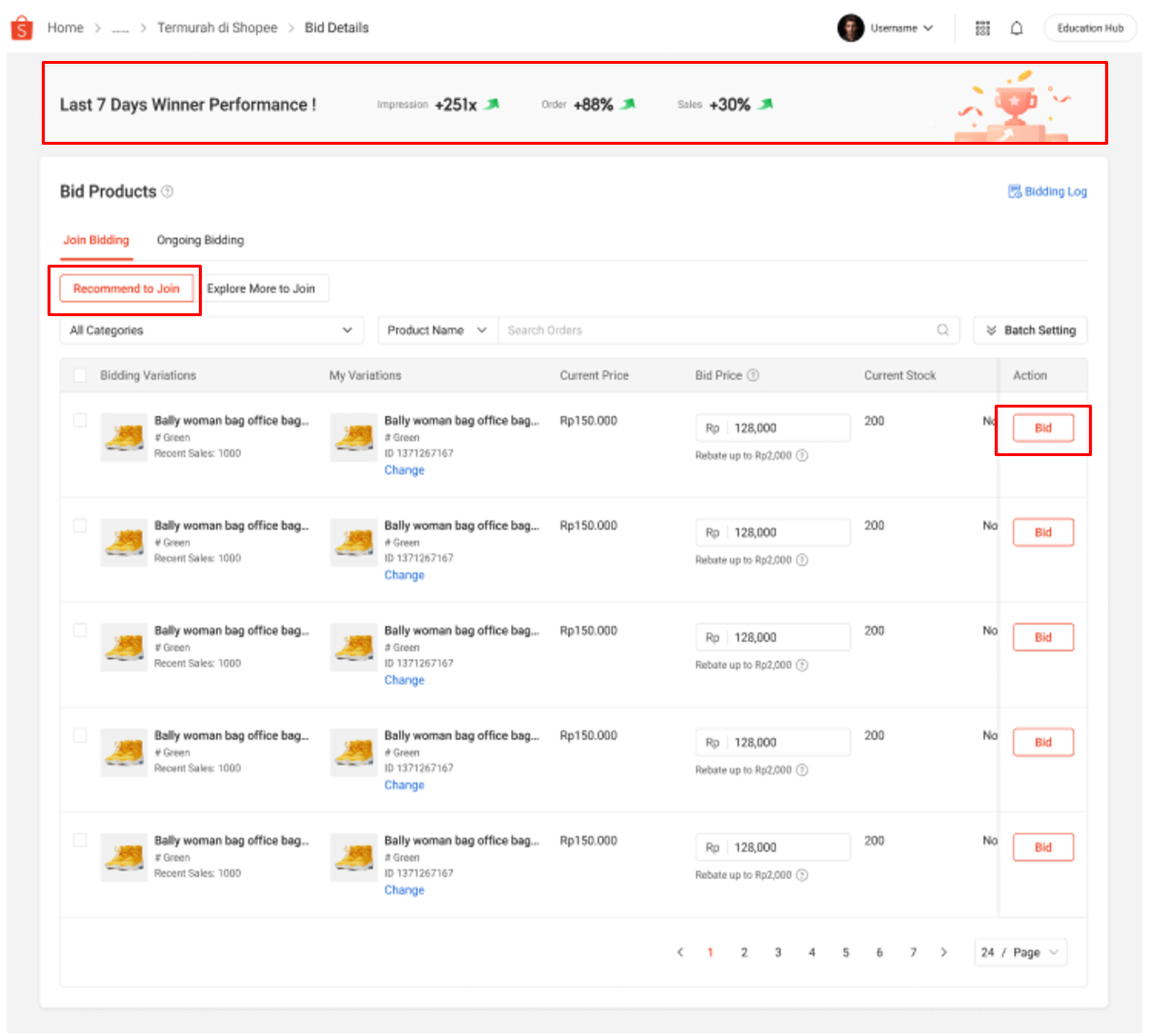 Real Time Bidding | Shopee PH Seller Education Hub
