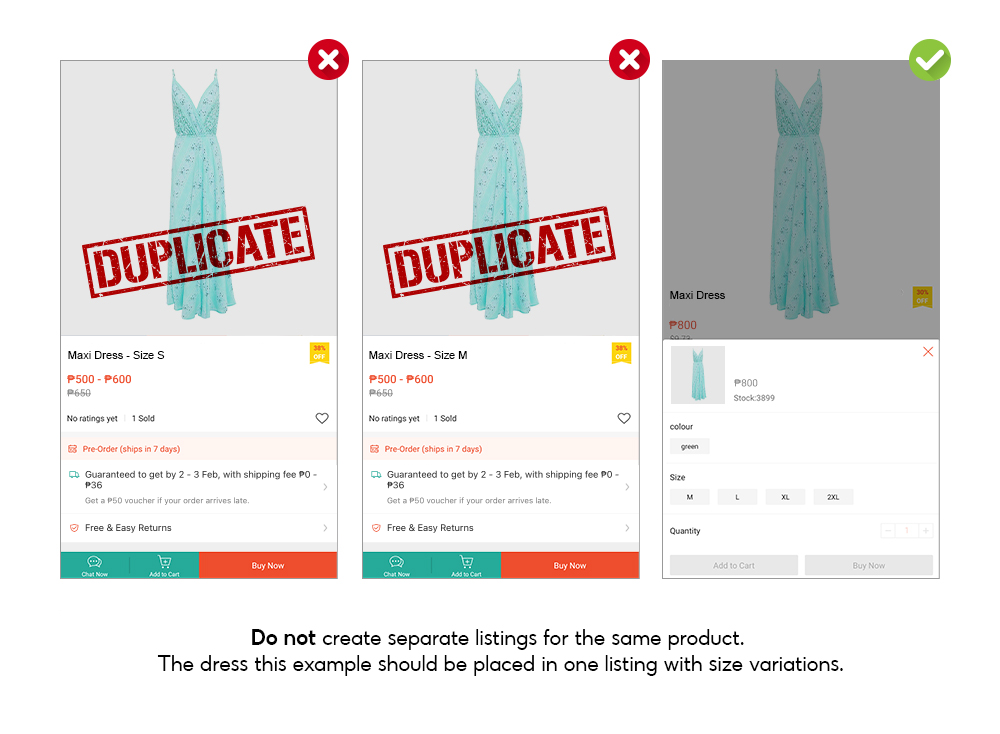 What is a duplicate listing? | Shopee PH Seller Education Hub