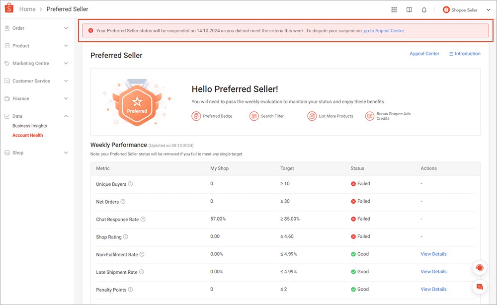 Maintaining My Performance as a Preferred Seller | Shopee PH Seller Education Hub