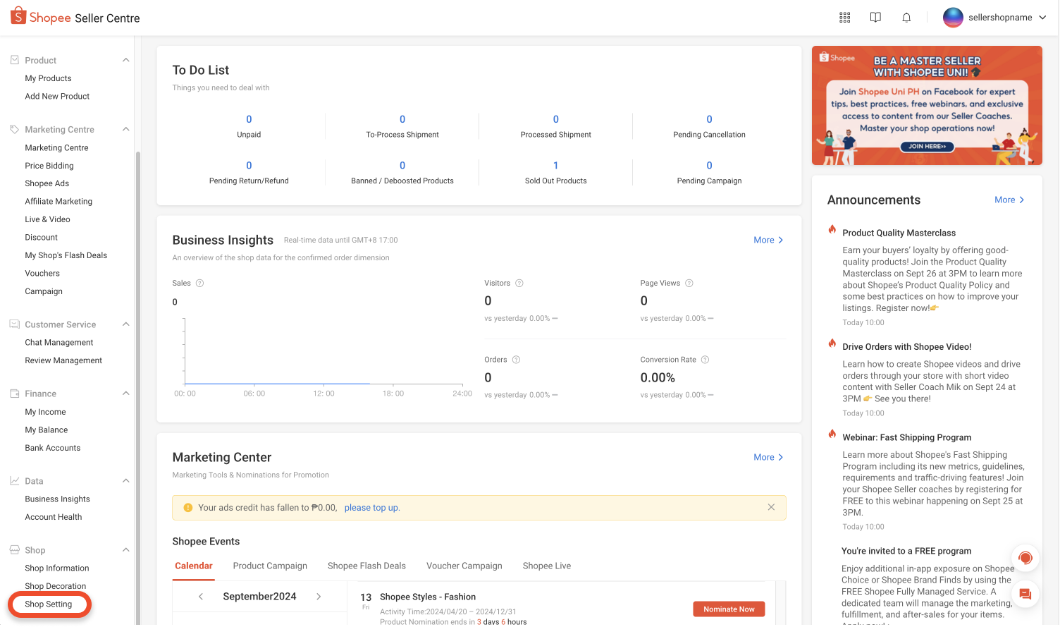 What is a main and member account? | Shopee PH Seller Education Hub