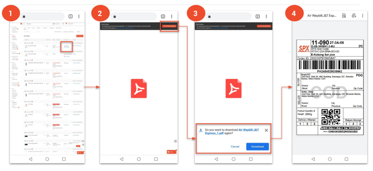 Seller Own Print of Air Waybill | Shopee PH Seller Education Hub