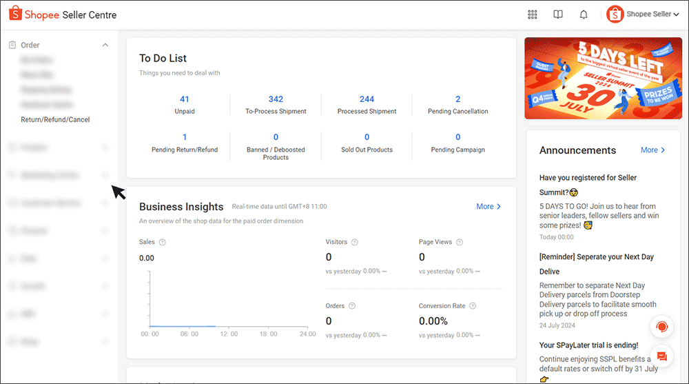 Instant cancellation before logistics handover | Shopee PH Seller ...