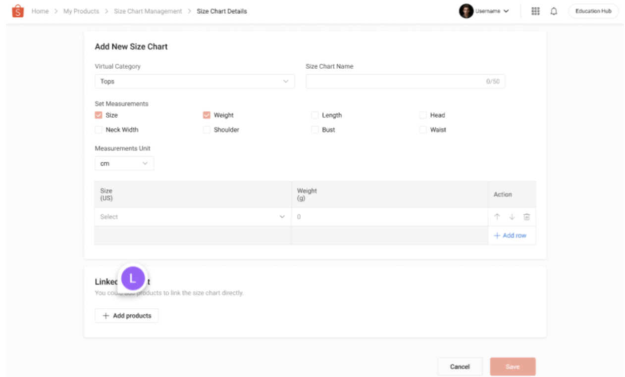 Size Chart Guidelines | Shopee PH Seller Education Hub