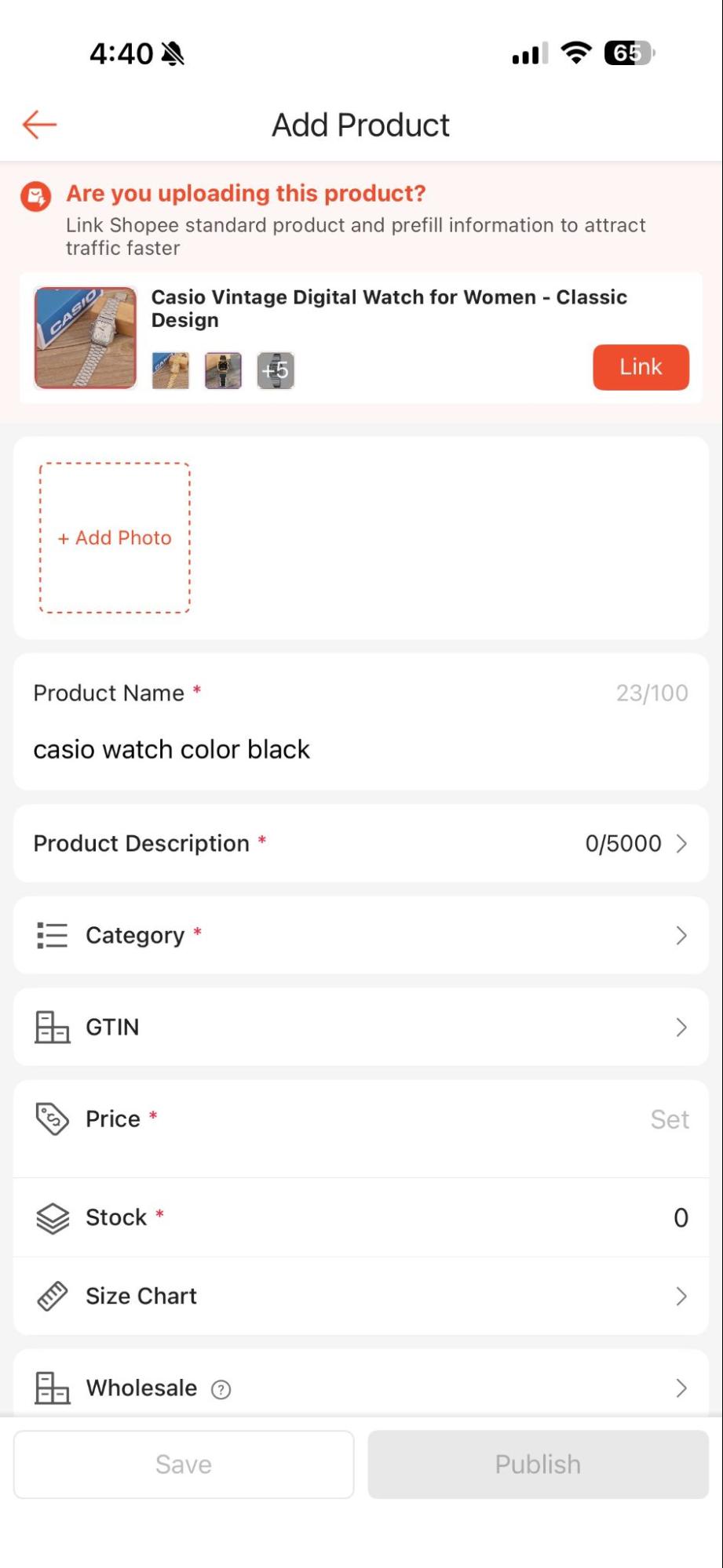 Linking Products to Shopee Standard Product via Shopee Seller App ...