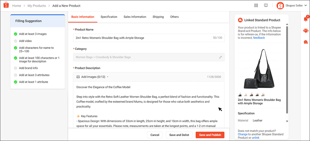 How can I use Shopee Standard Product to help my listings gain more ...